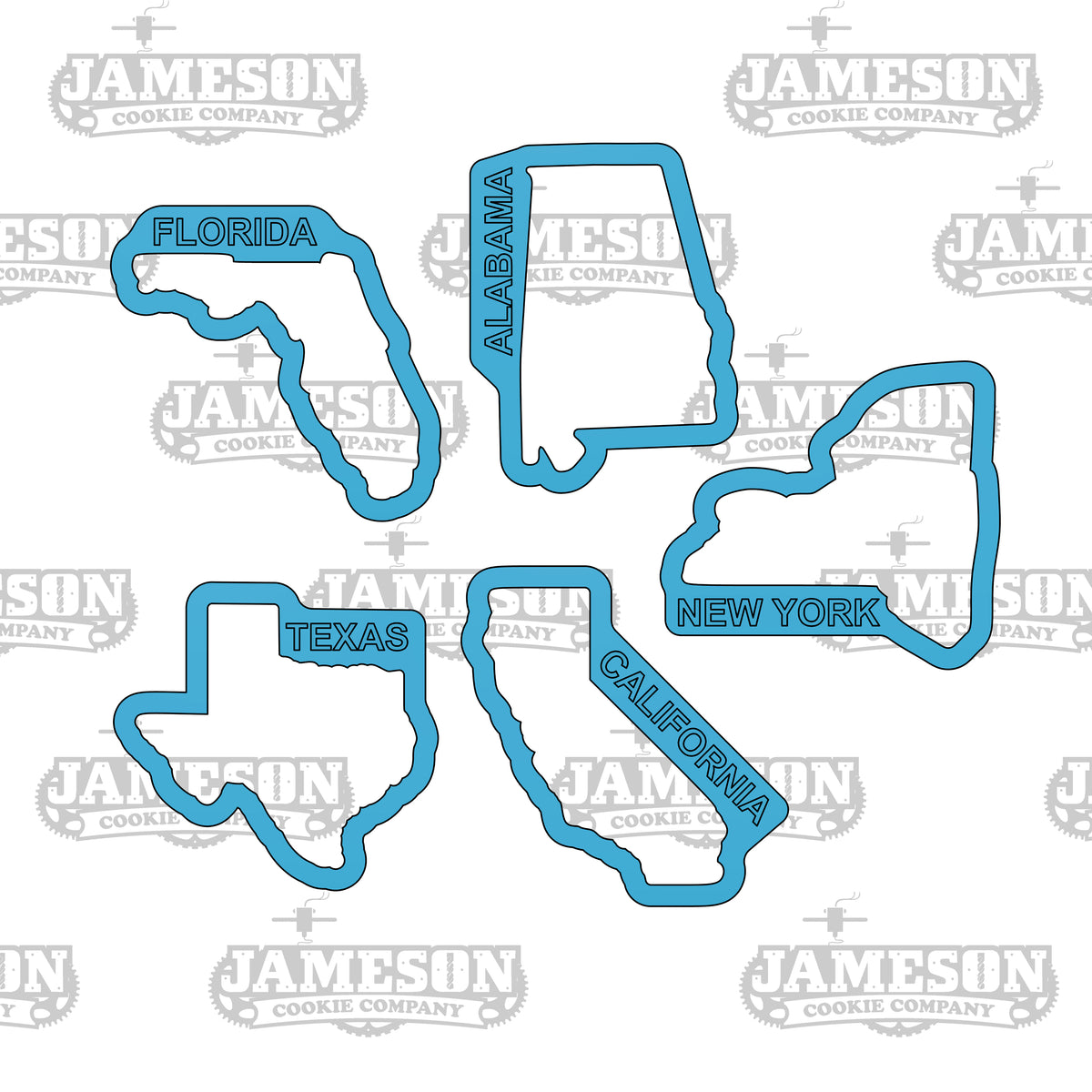 State Shape Cutters – Jameson Cookie Company
