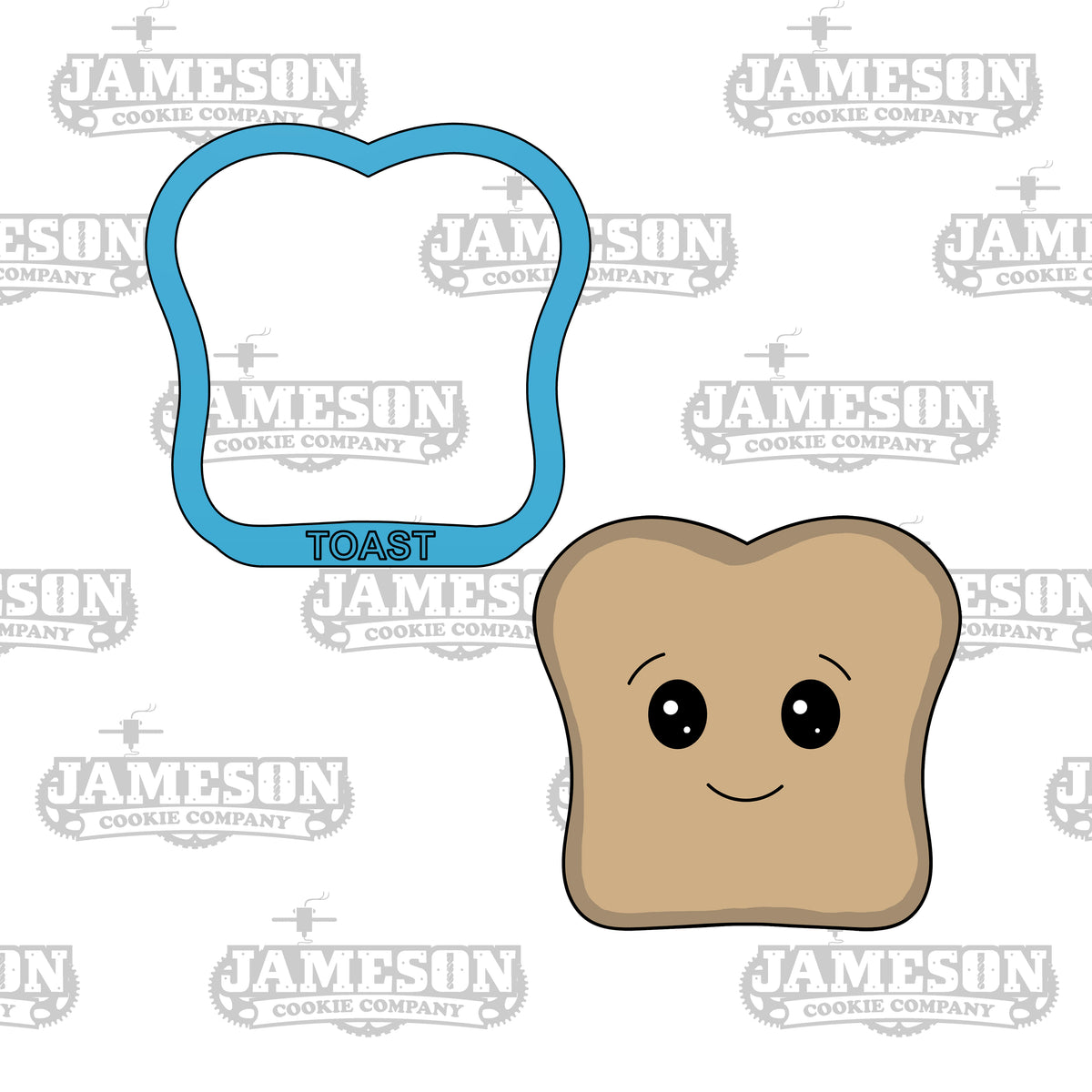Toast Cookie Cutter - Slice of Bread - Breakfast Food – Jameson Cookie ...
